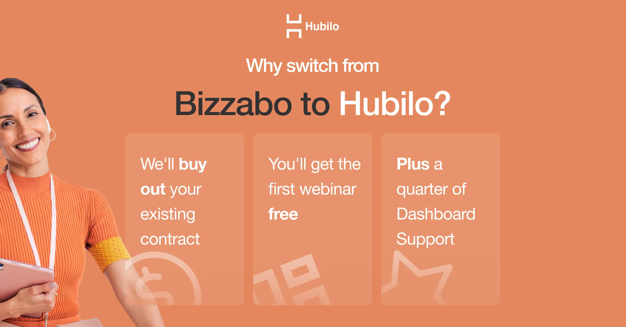 Hubilo vs. Bizzabo Comparison | 2x Your Pipeline with Webinar+